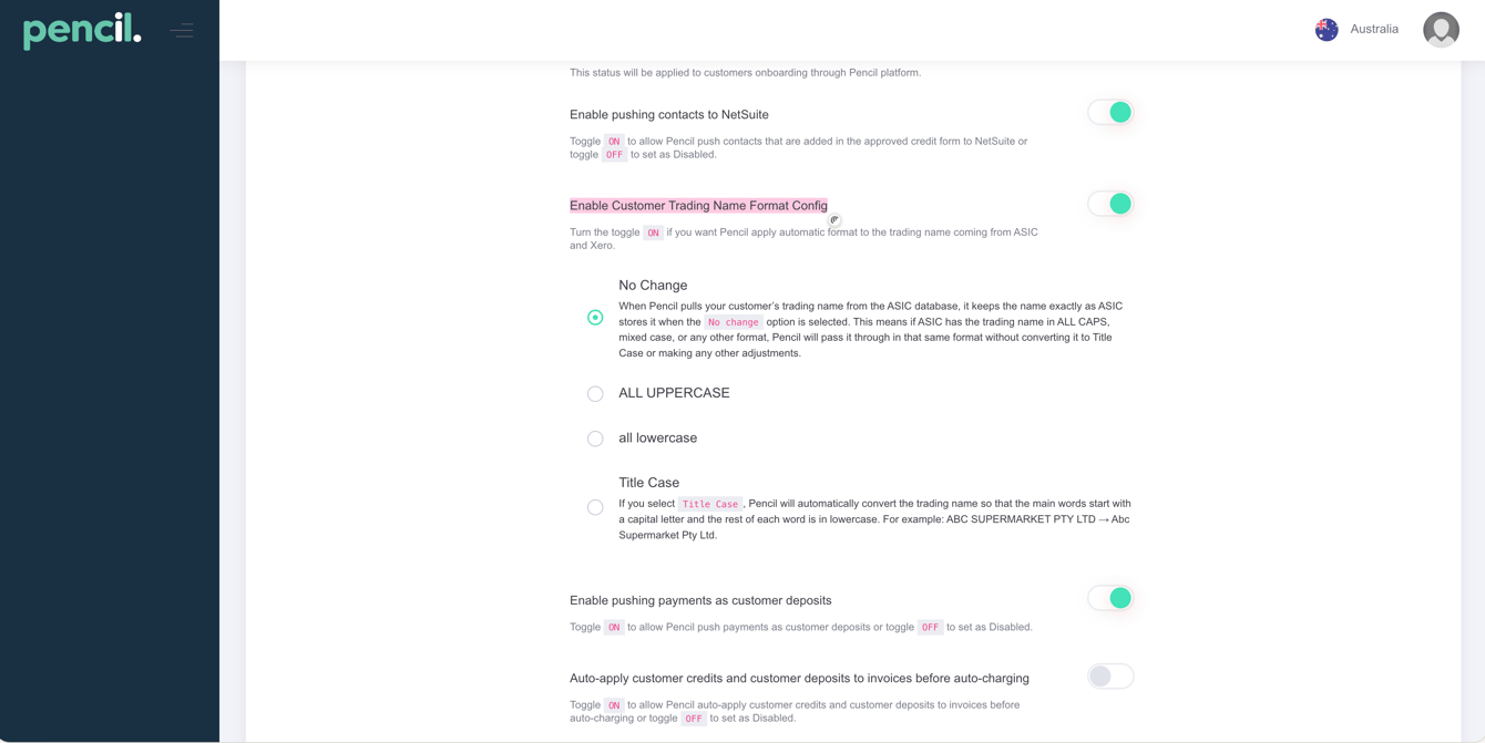 How to Use the Customer Trading Name Format Config in Pencil for Your ...