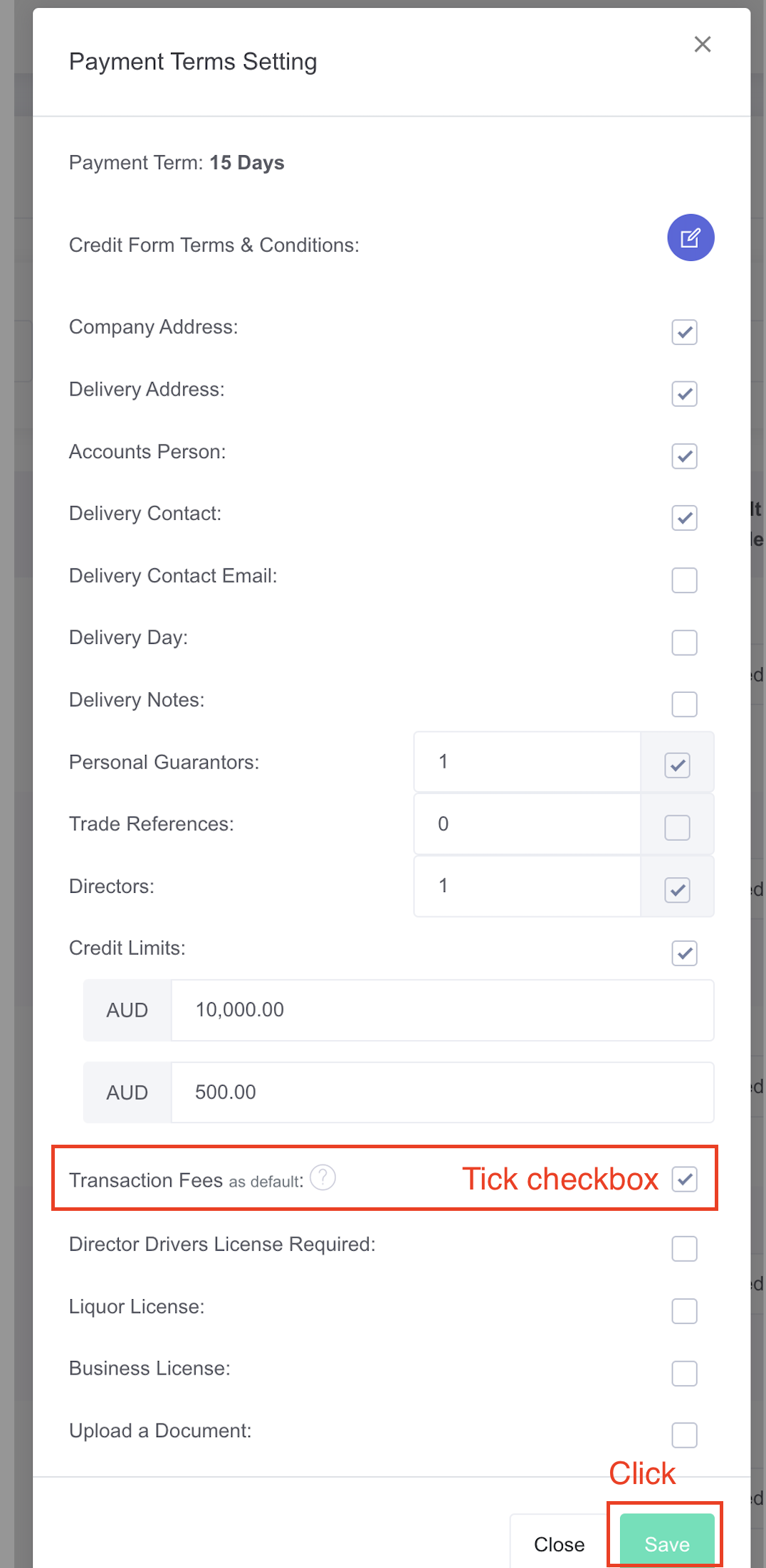 How to Set Transaction Fees as default,On-charge, Absorb or Split ...