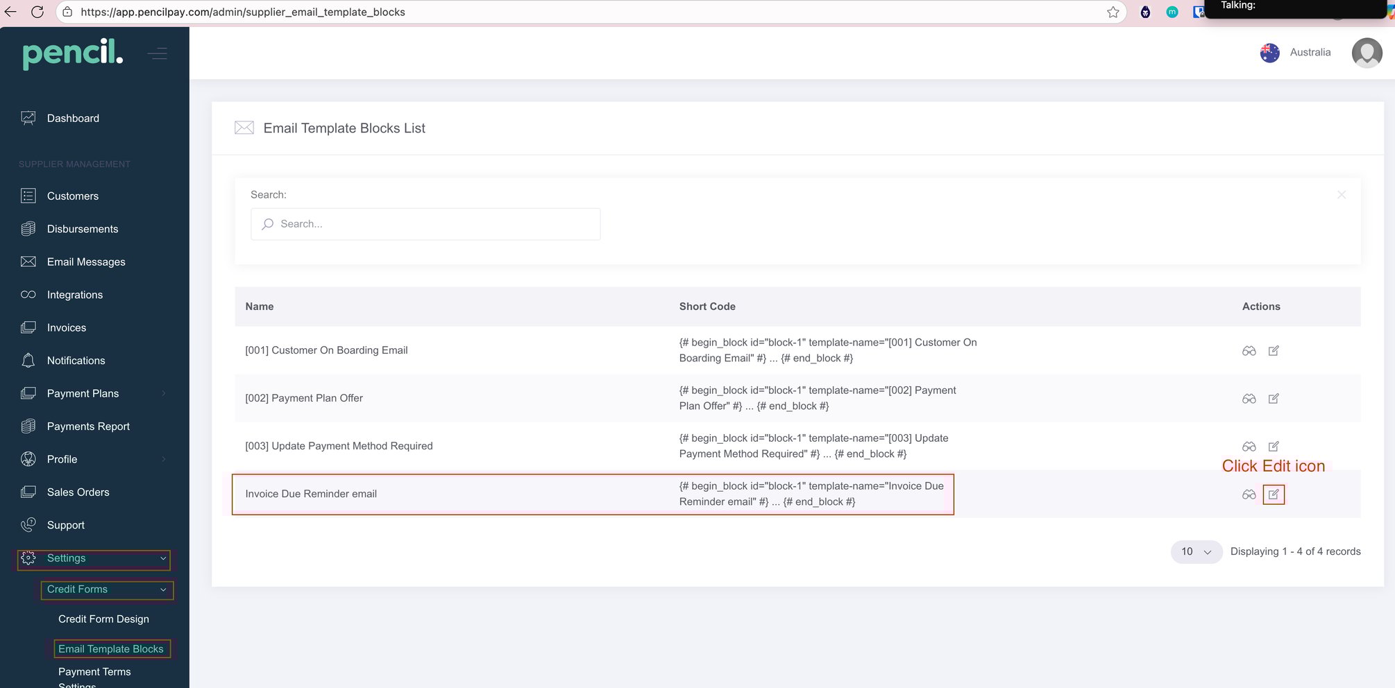 How to Customise the Invoice Due Reminder email for customers